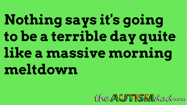 Nothing says it's going to be a terrible day quite like a massive ...